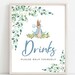 Boy Peter Rabbit Drink Table Sign Drinks Sign Peter Rabbit | Etsy