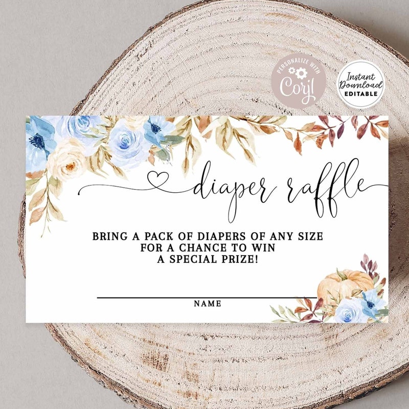 Blue Diaper Raffle - Etsy