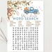 Fall Pumpkin Blue Truck Baby Shower Word Search Game Fall Baby | Etsy