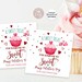 EDITABLE Valentine Sweet Treat Favor Tag Cupcake Treat Bag Baby Shower ...