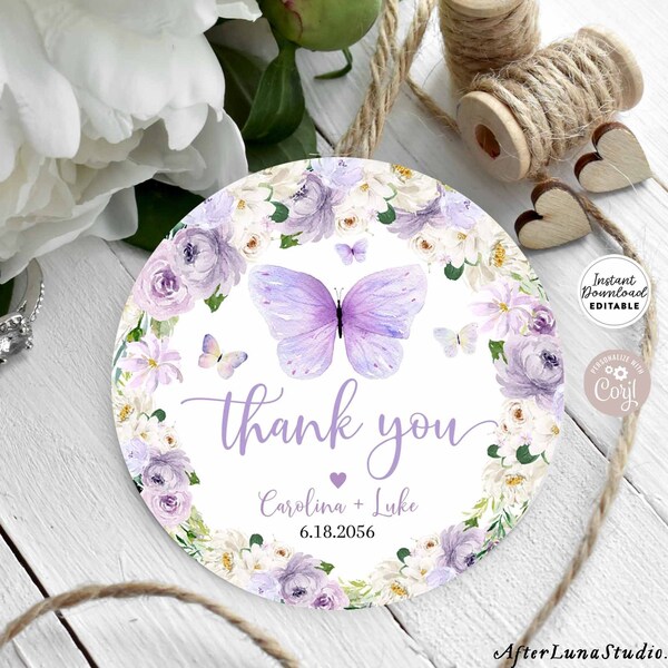 Butterfly Label - Etsy