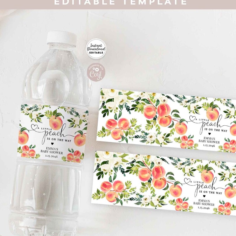 Peach Labels - Etsy