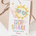 Editable Sun Teacher Appreciation Gift Tags Girl Pink Sunshine School ...