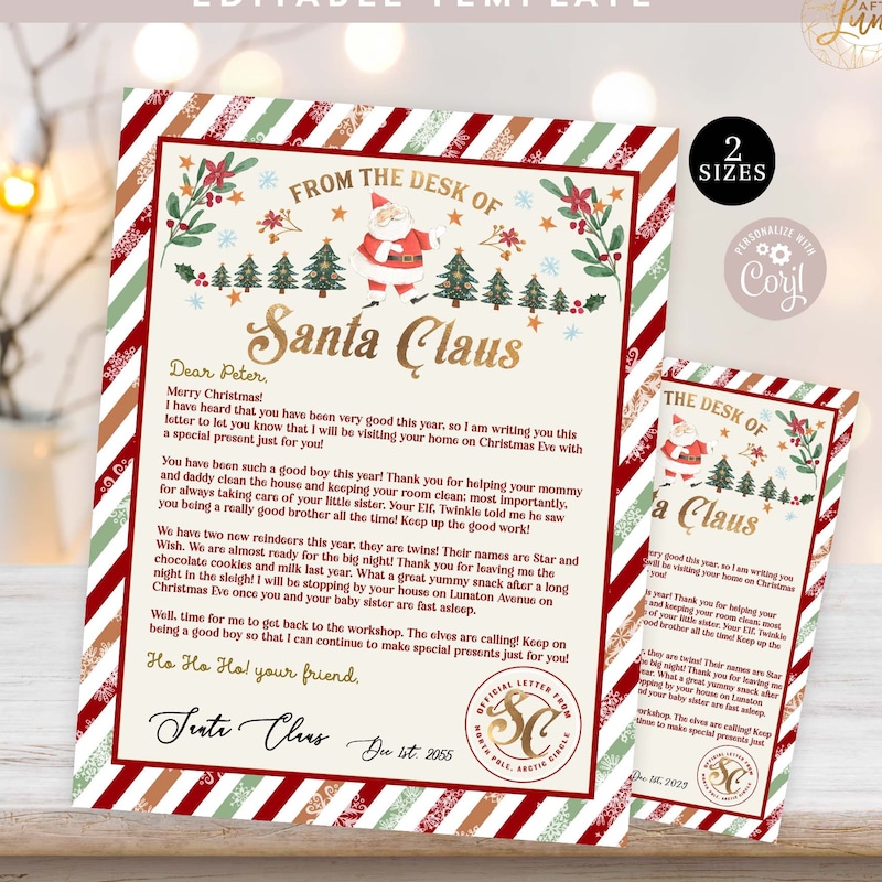 Blank Dear Santa Letter - Etsy UK