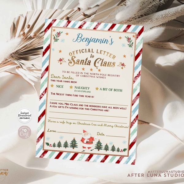 Official Santa Letterhead - Etsy