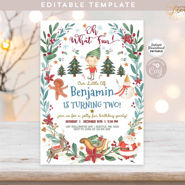 Elf Invitation - Etsy