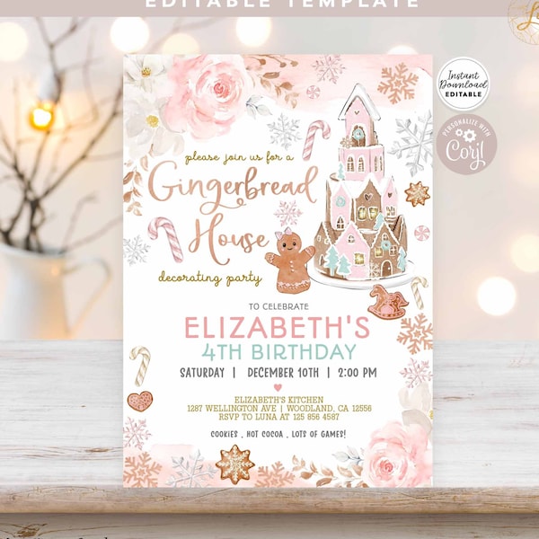 Gingerbread Invite - Etsy