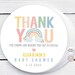 Editable Rainbow Thank You Treat Favor Round Sticker Tags Printable ...
