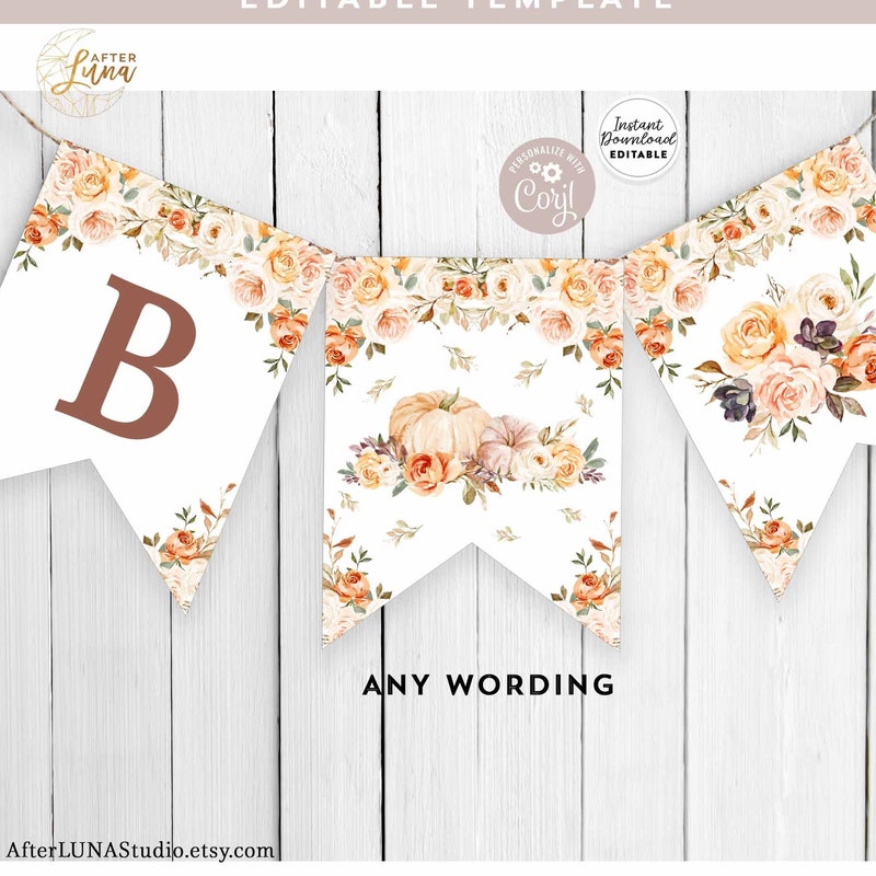 Pumpkin Banner - Etsy