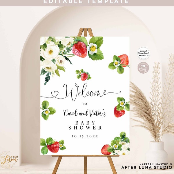 Strawberry Sign - Etsy