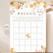 Editable Blush Floral Bee Boho Bee Baby Bingo Game Sign Baby Shower ...