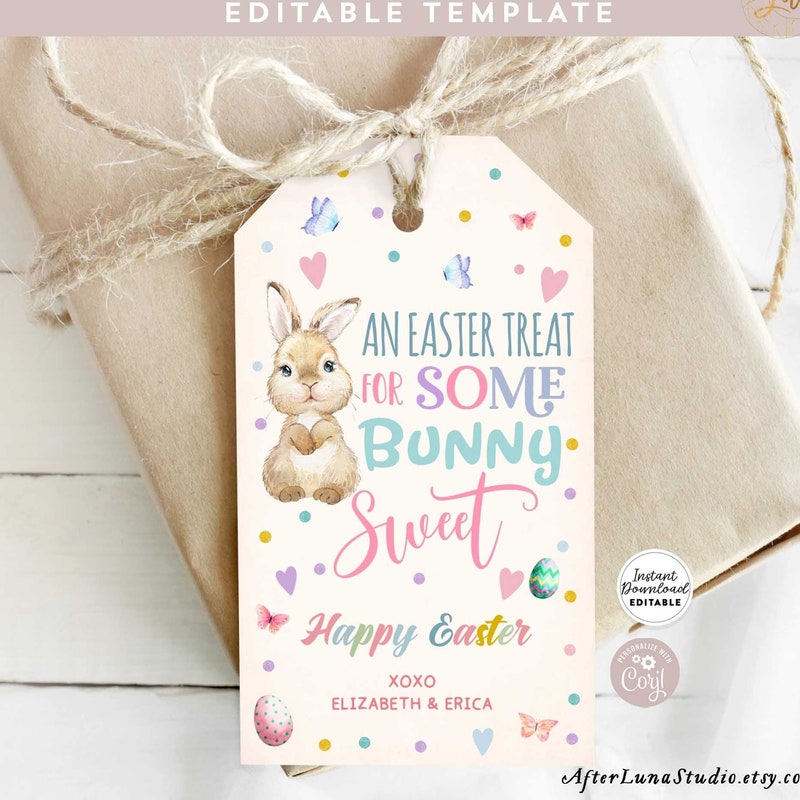 Easter Bunny Tags - Etsy