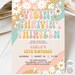 Editable Groovy 13th Birthday Invite Daisy Vibin' - Etsy