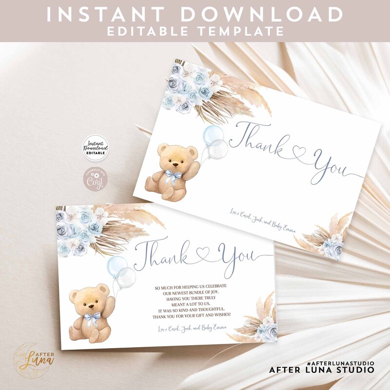 Boho Thank You Cards - Etsy