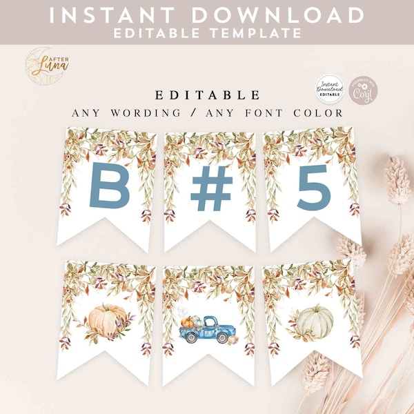 Fall Birthday Banner - Etsy