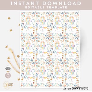 Editable Flower Teacher Appreciation Gift Tags End of Year Thank You ...