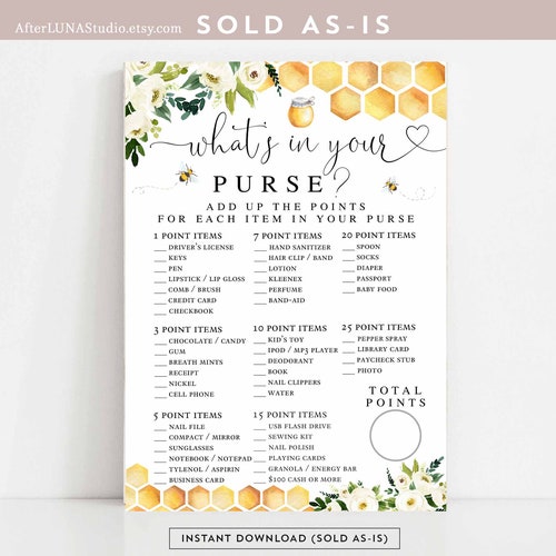 Honey Bumble Bee Baby Name Race Game Gender Neutral What Will - Etsy