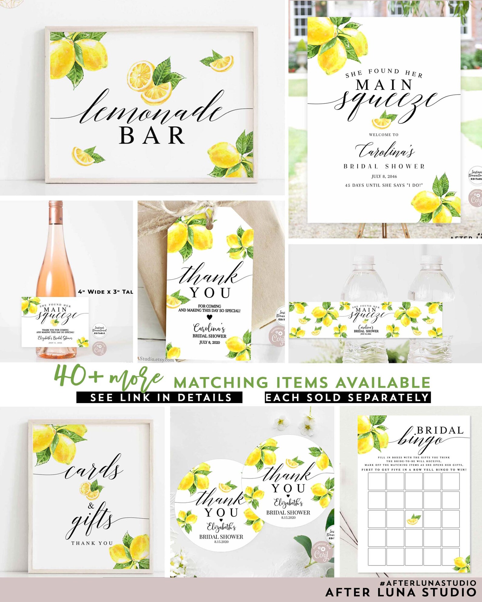 Lemon Guess How Many Lemon Drops Sign and Tickets Printable Citrus ...