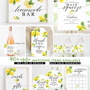 Lemon Guess How Many Lemon Drops Sign and Tickets Printable Citrus ...