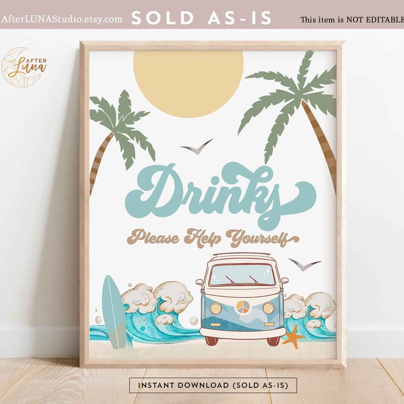 1st Birthday Surf - Etsy