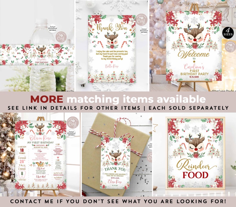 Editable Magical Reindeer Food Round Label Tag Christmas Reindeer Food ...
