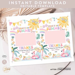 Editable Gift Card Holder School is Out Summer is Here Teacher ...