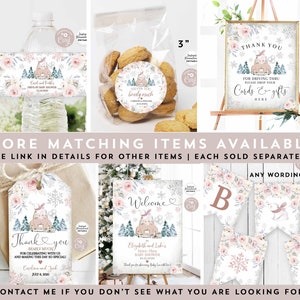 Digital Winter Snowflake Polar Bear Baby Shower Baby Word Scramble Game ...