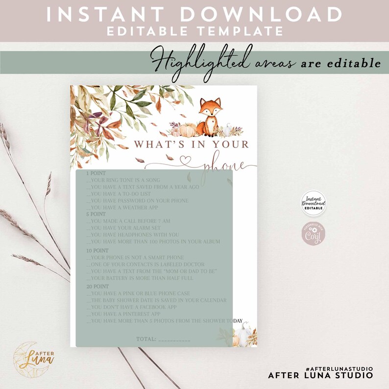 Plantilla imprimible para baby shower de niño editable con diseño de ...