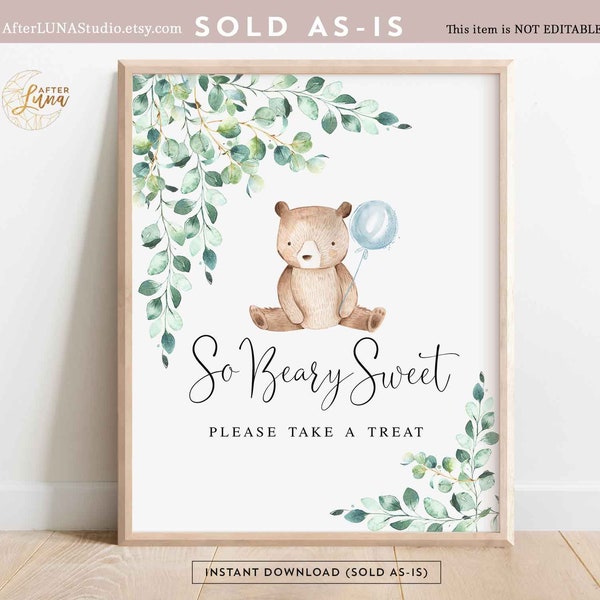 Teddy Bear Sweet Treats Printables - Etsy