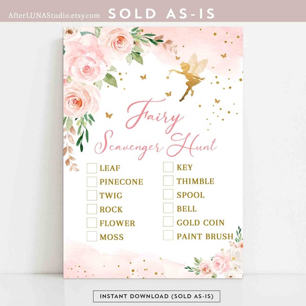 Fairy Scavenger Hunt - Etsy