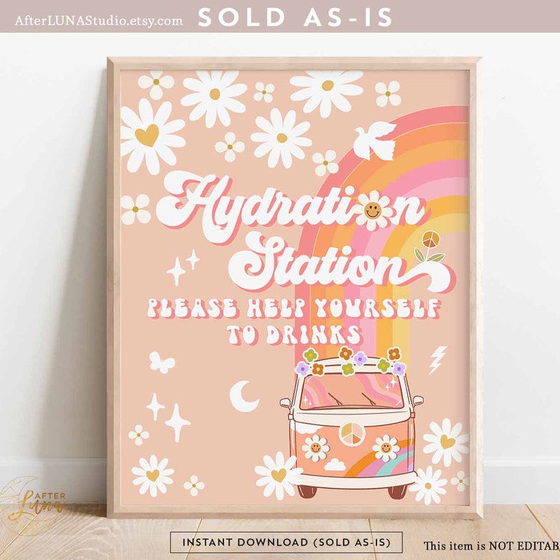 Hydration Station Sign - Etsy