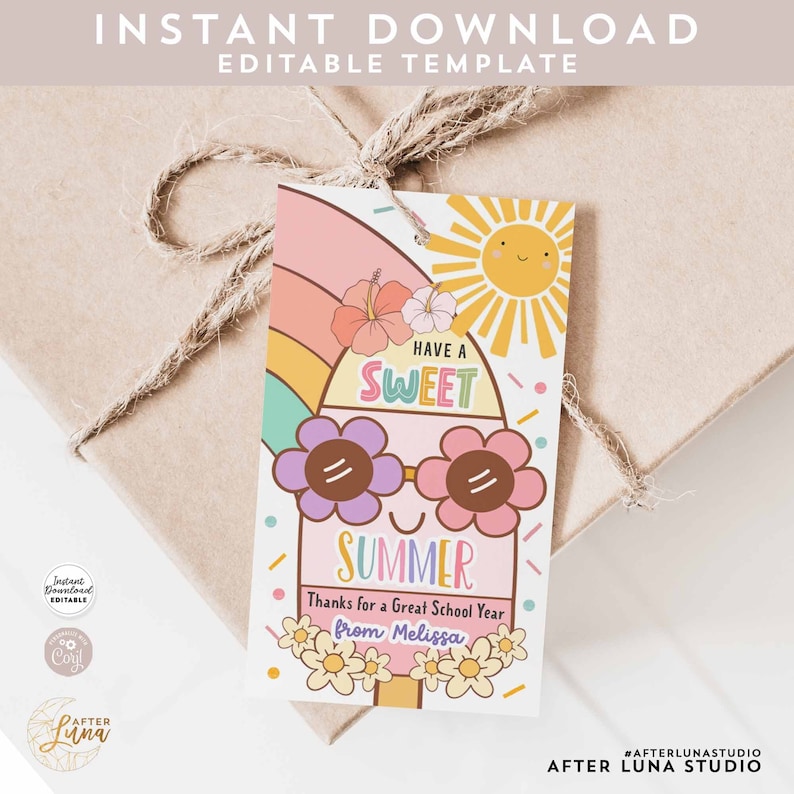 Editable Ice Pop Have A Sweet Summer End of Year Last Day of School ...