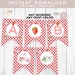 Editable ANY WORDING Pennant Banner 8.5x11" Berry Sweet Strawberry ...