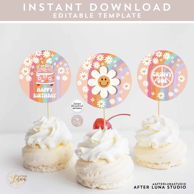 Groovy Cupcakes - Etsy