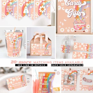 Editable Groovy Drinks Menu Groovy Van Printable Two Groovy One Four ...