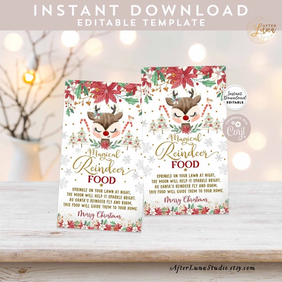 Reindeer Food Bag Topper Ideas - Mom. Wife. Busy Life.