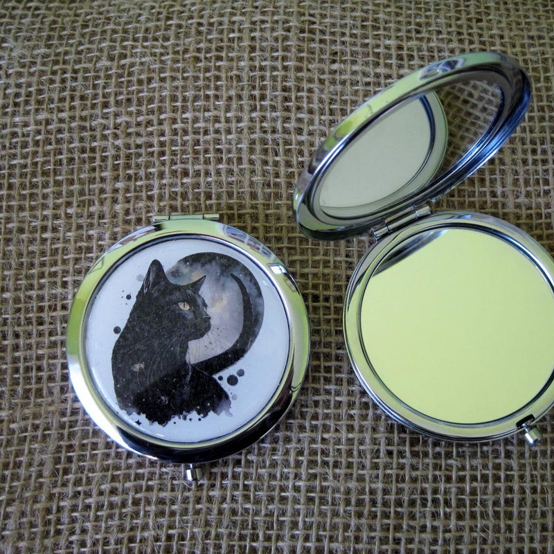 Cat Compact Mirror - Etsy