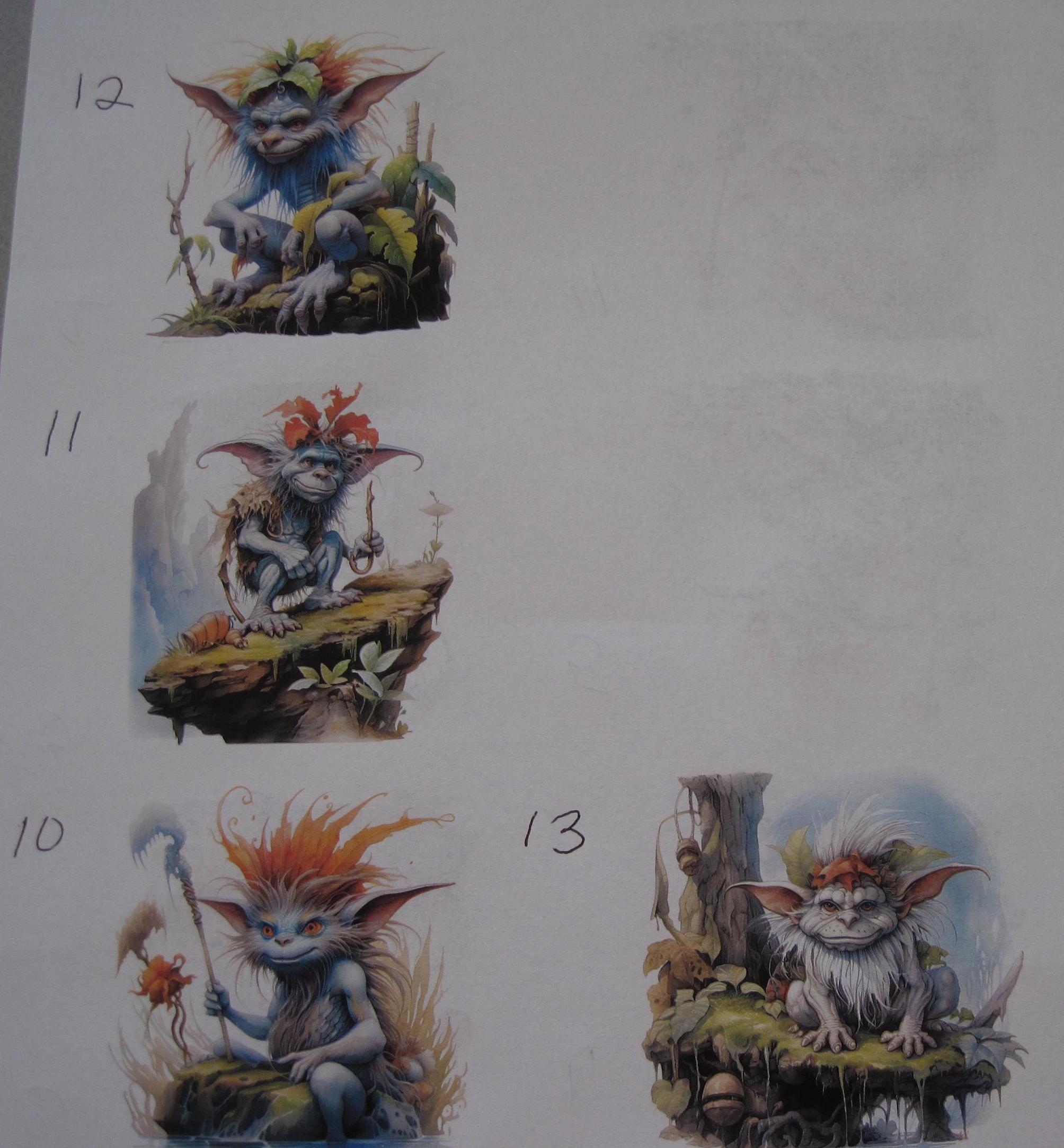Forest Troll Themed Three-compartment Pill Box (choose Your Image) - Etsy