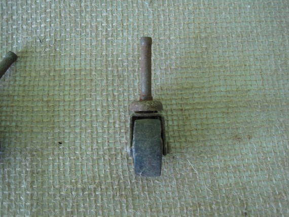 Home & Living Hardware Set of 2 Rustic Black Resin Wheel Casters KB32 ...