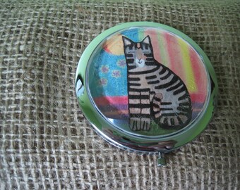 Cat Compact Mirror - Etsy
