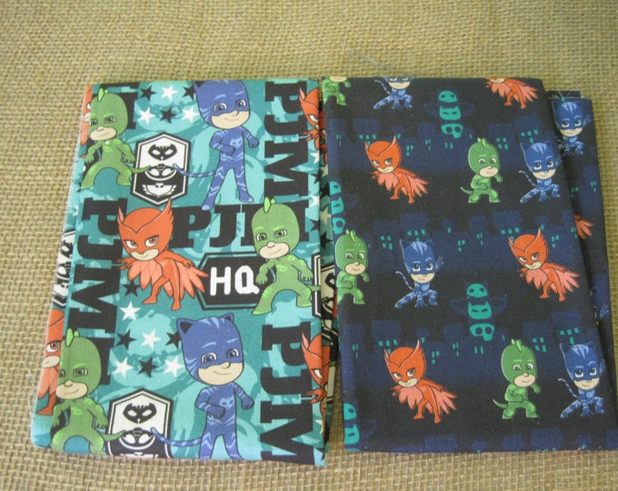 PJ Mask Themed Cotton Fabrics Fabric Pieces Each Measure 22 Inches Wide ...