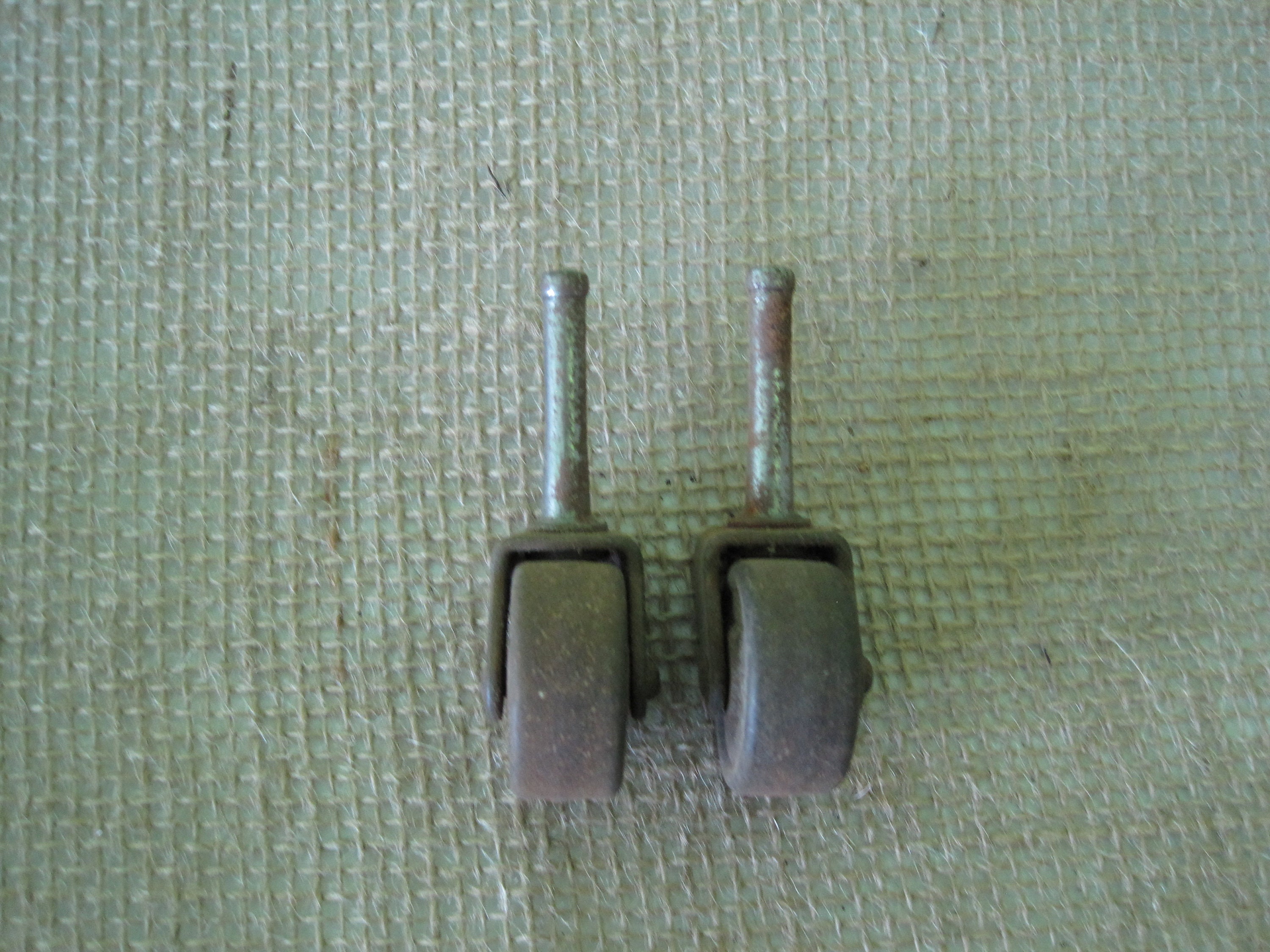 Home & Living Hardware Set of 2 Rustic Black Resin Wheel Casters KB32 ...