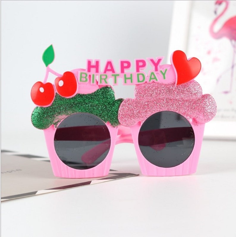 Happy Birthday Sunglasses Sweet Cream Cake Glasses Costume - Etsy