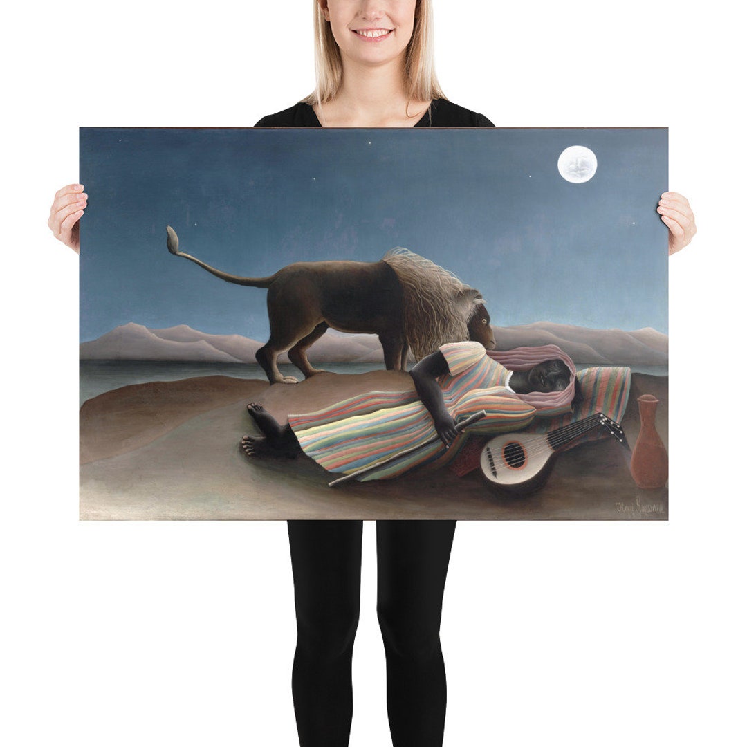 Poster Douanier Rousseau the Sleeping Gypsy Woman - Aesthetic Inspired ...