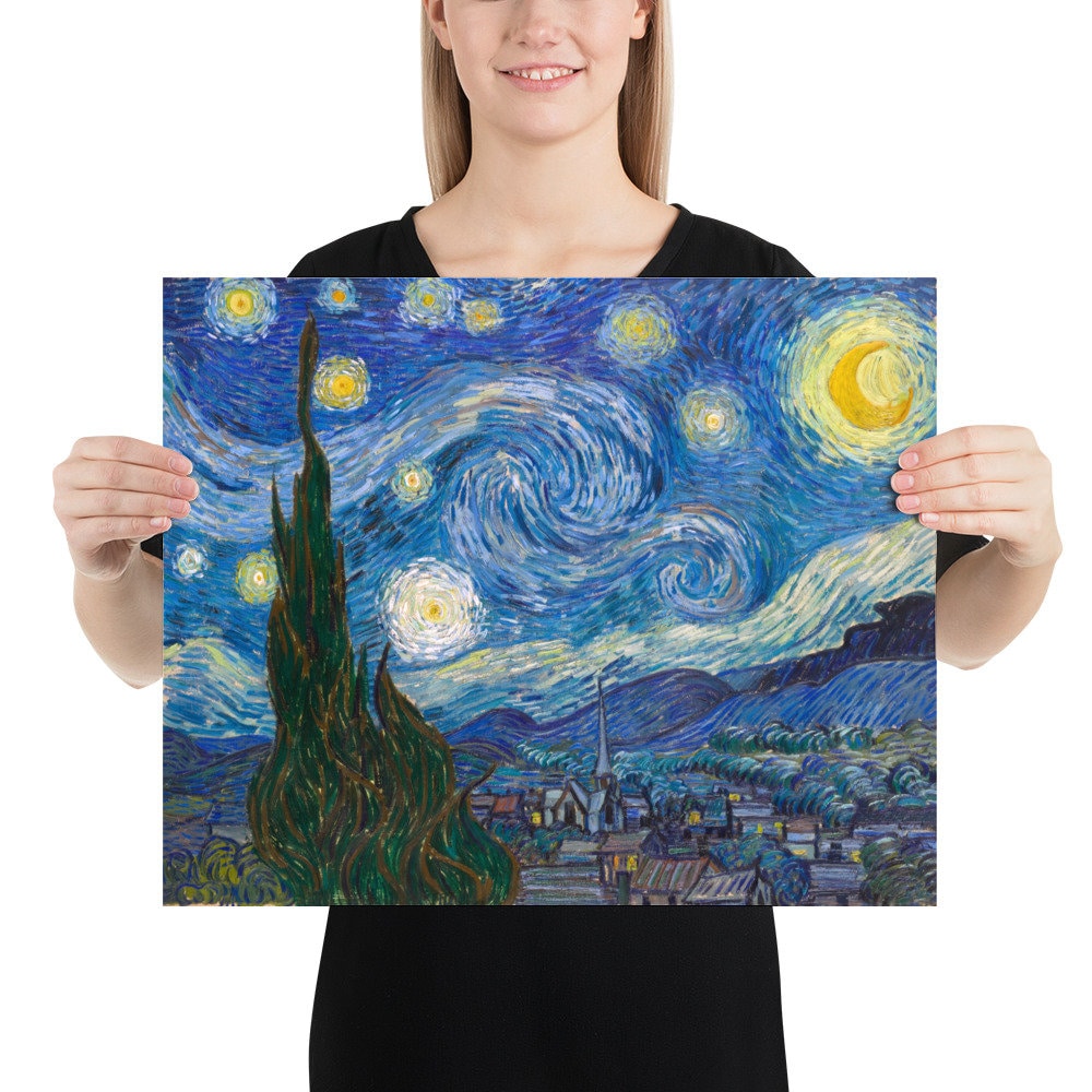 Vincent Van Gogh, Starry Night. Poster Designed & Sold By Tring Tee