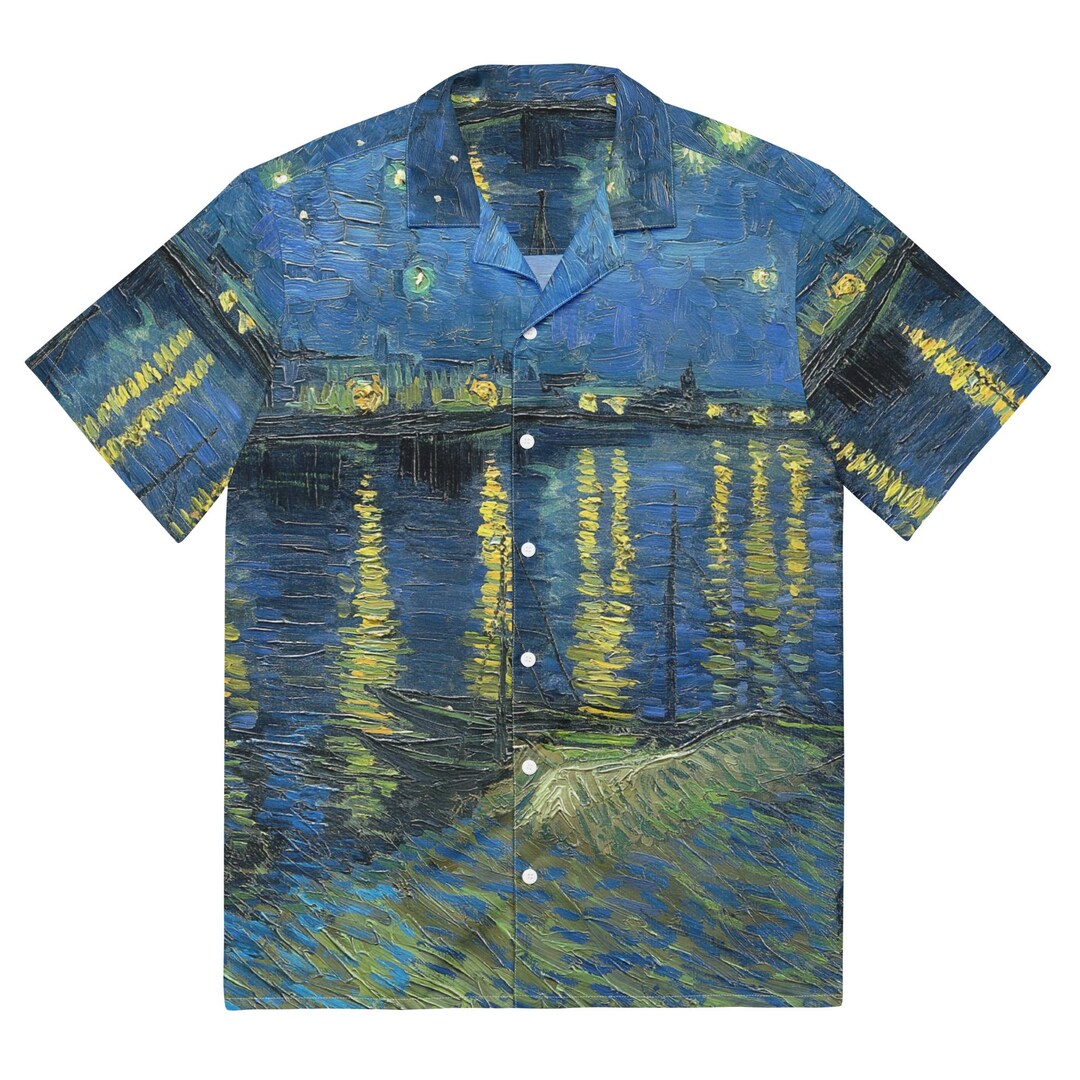 Van Gogh Starry Night Unisex Button Shirt - Etsy