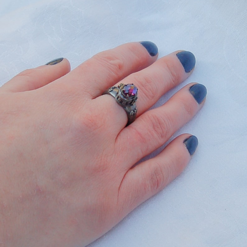 Stunning Gothic Poison Ring With Secret Compartment. Amethyst - Etsy