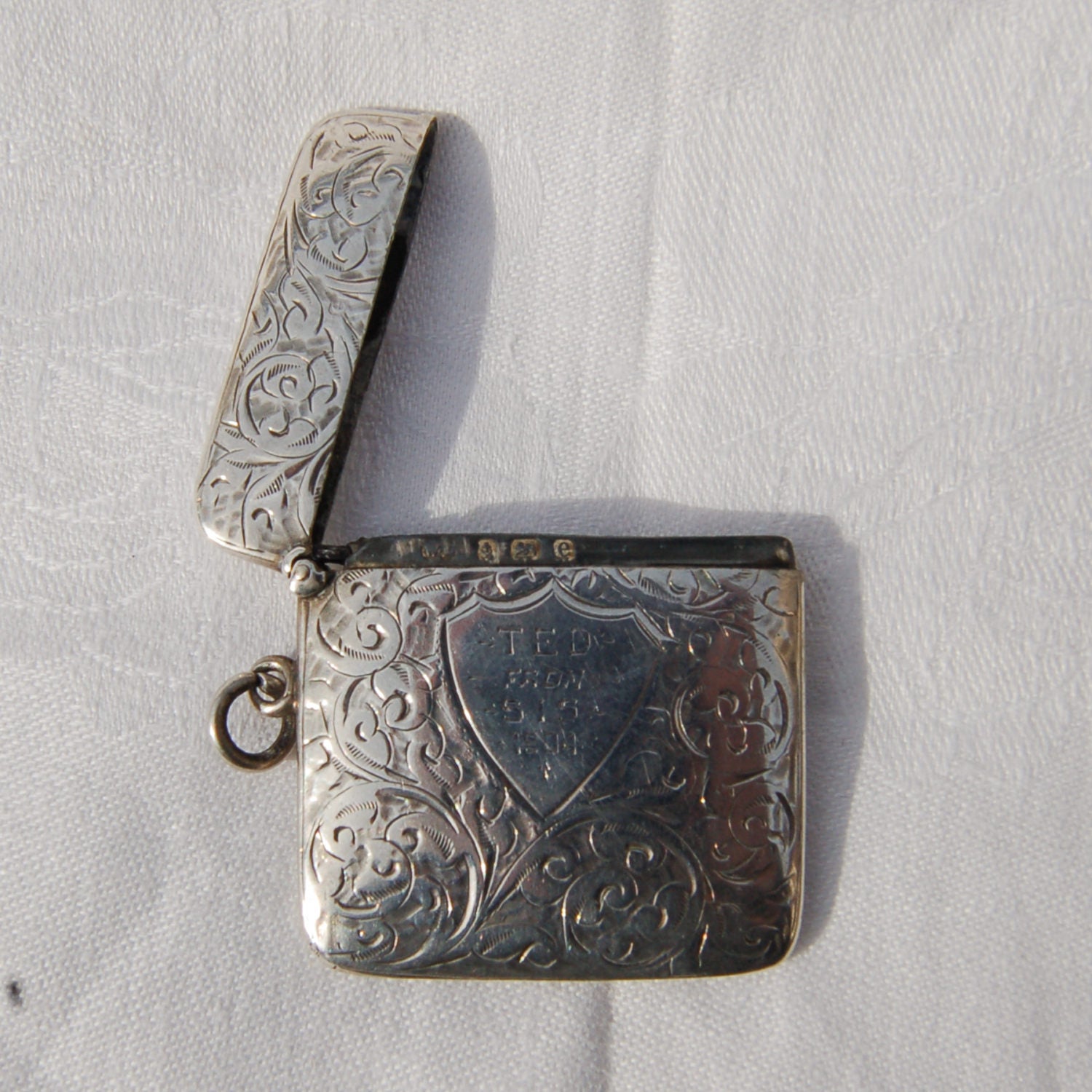 Antique Silver Vesta [matches]case From the Year 1900. Slim Design. - Etsy