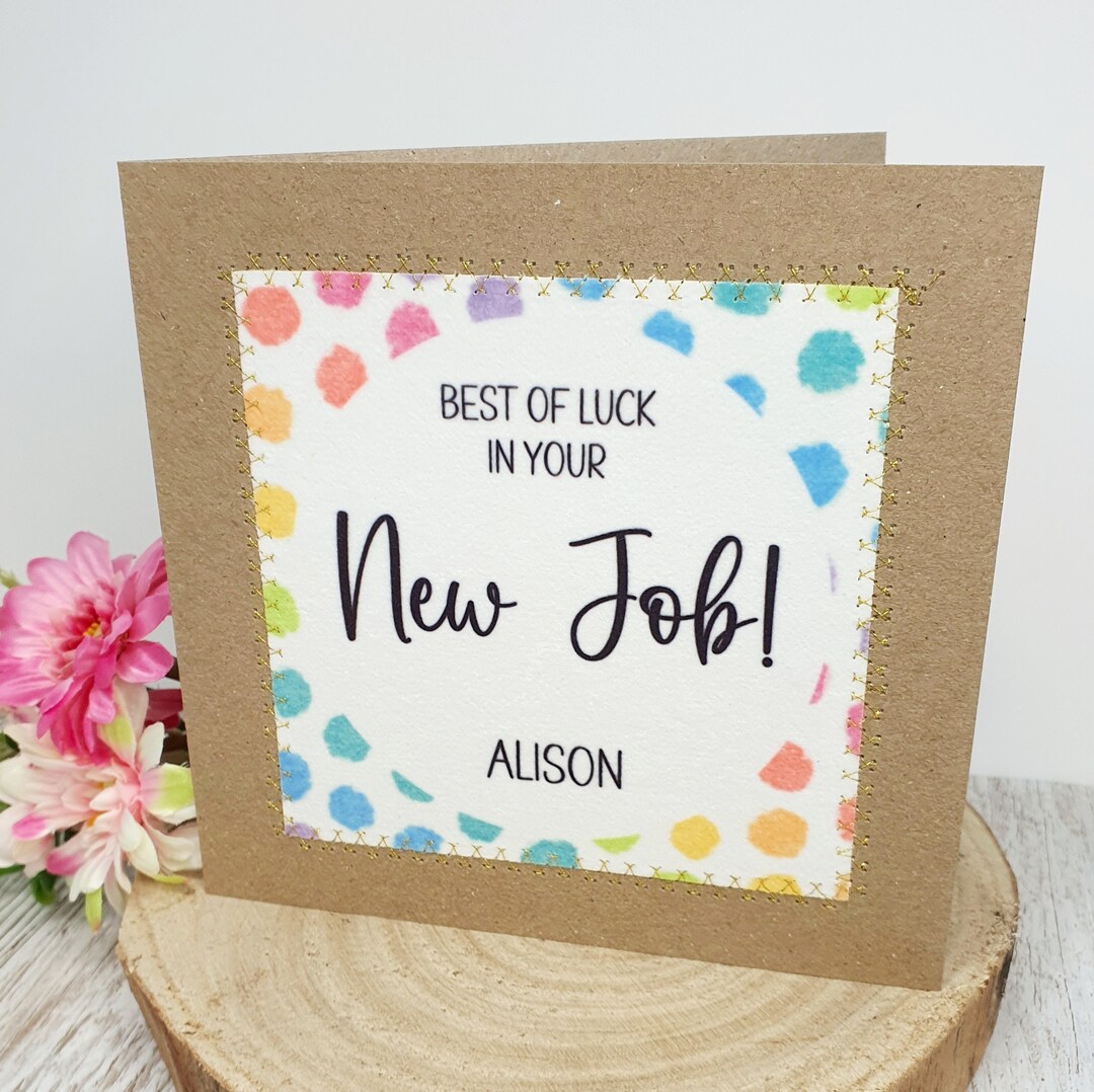 New Job Card | Leaving Card | New Job | Personalised Card | Well Done ...