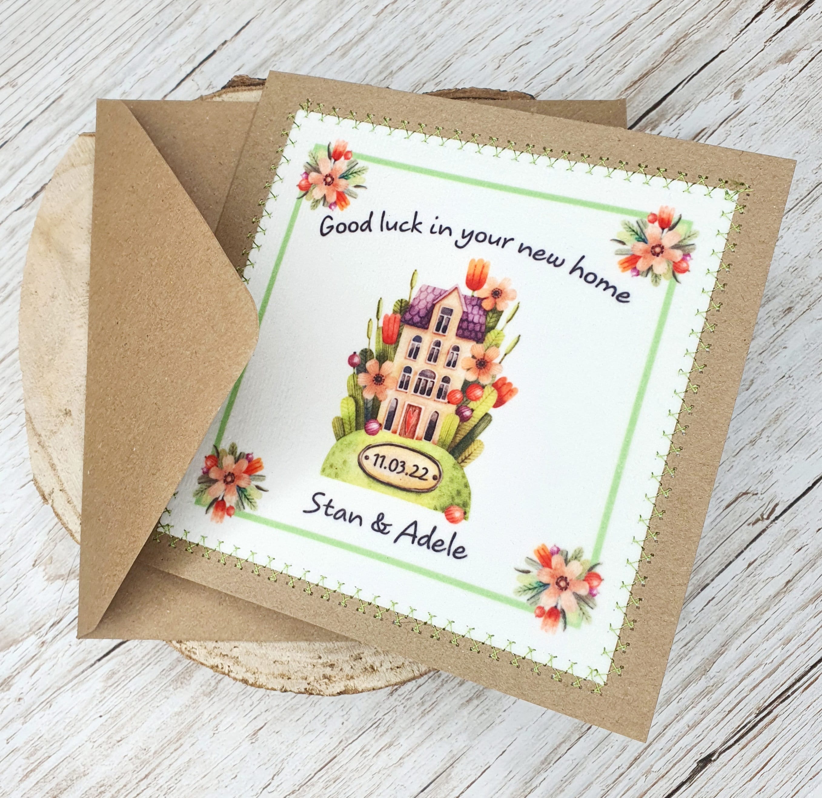 Good Luck in Your New Home Greeting Card New Home Card | Etsy